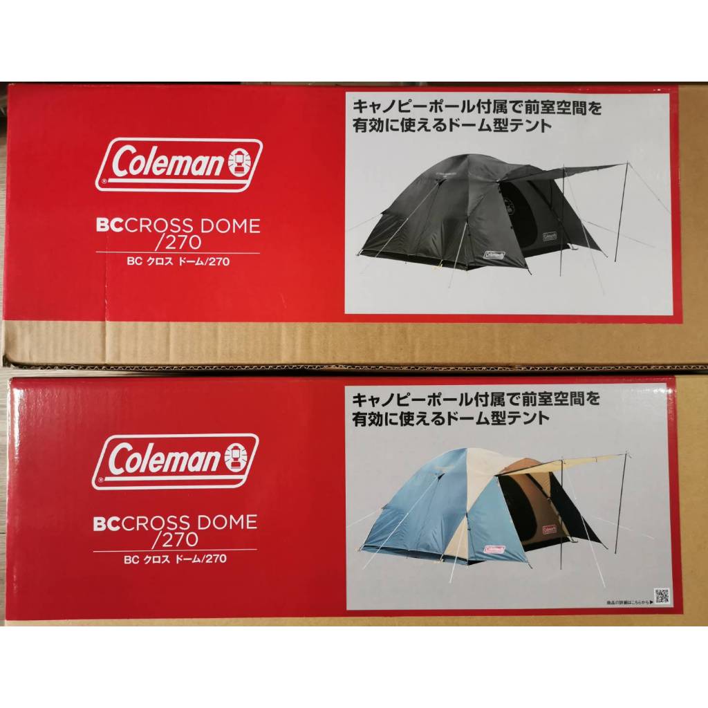 New Coleman JP Cross Dome 270 Charcoal, Original Green เต็นท์ ขนาดนอน 4-5 คน ของโคลแมน by Jeep ...