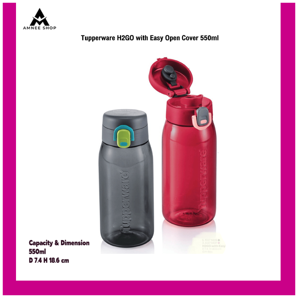 Tupperware H2GO with Easy Open Cover 550ml ราคาต่อ 1ใบ | Shopee Thailand