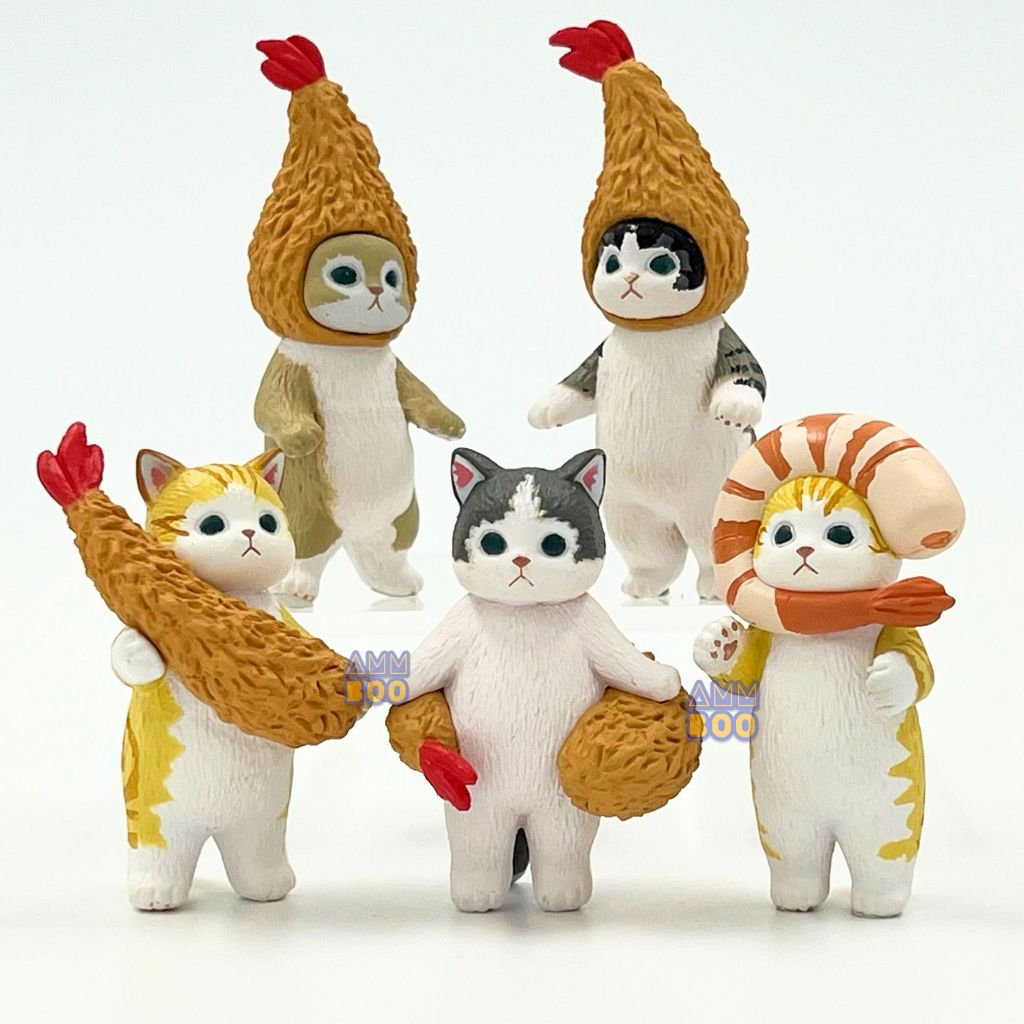 [เลือกแบบได้] Mofusand Ebinyan Fried Shrimp Figure ฟิกเกอร์น้องแมวหัว ...