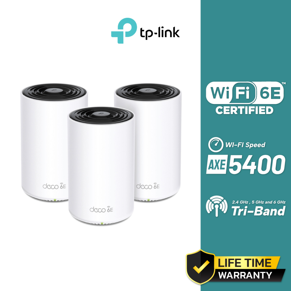 TP-LINK AXE5400 Tri-Band Mesh Wi-Fi 6E System รุ่น Deco XE75 Pro(3-Pack) | Shopee Thailand
