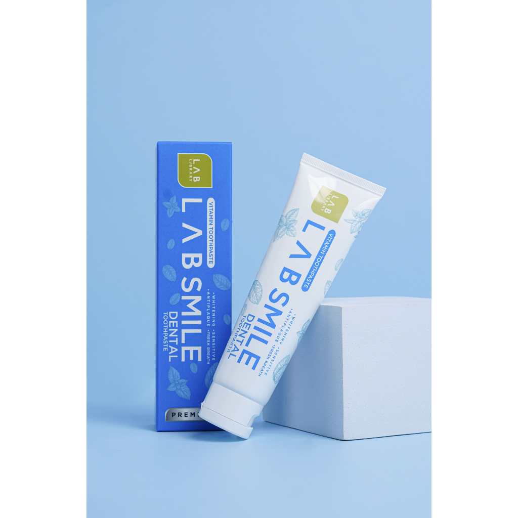 LAB SMILE DENTAL แลบสไมล์ เด้นทอล ยาสีฟันสูตรพรีเมี่ยม รวม 8 คุณค่า ...