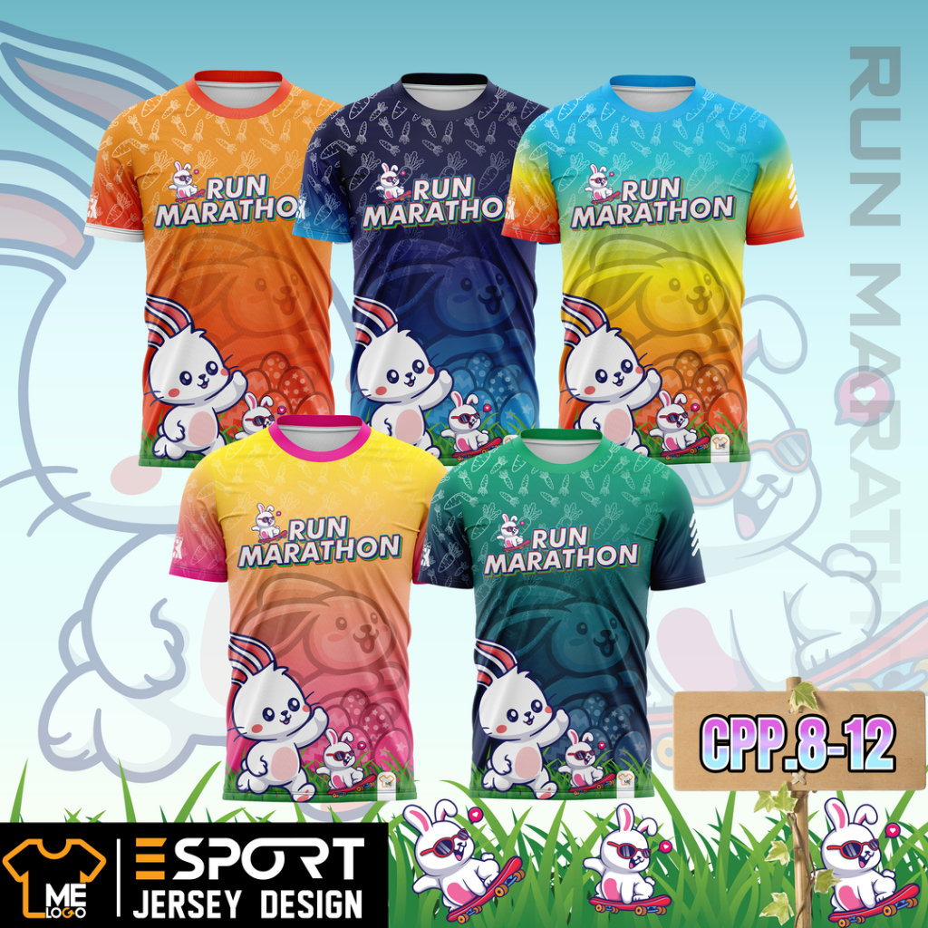 เสื้อวิ่ง (CPP.08-CPP.12) กีฬาผู้ชาย หญิง พิมพ์ลายทั้งตัว | Shopee Thailand