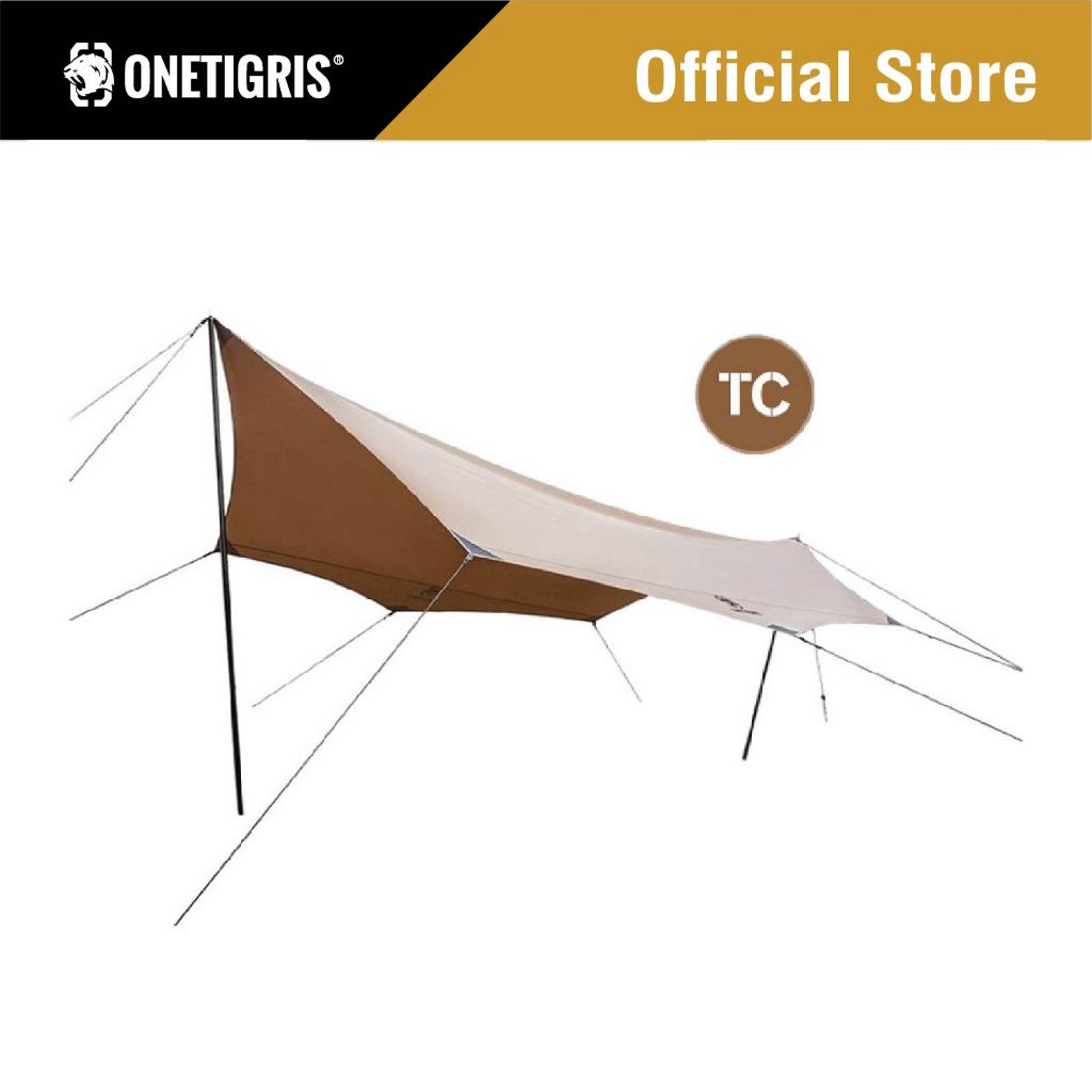 OneTigris ทาร์ป รุ่น Bulwark Rain Fly Camping Tarp (TC) ฟลายชีท ผ้าใบกันแดด ผ้าใบกันฝน ผ้า TC ...
