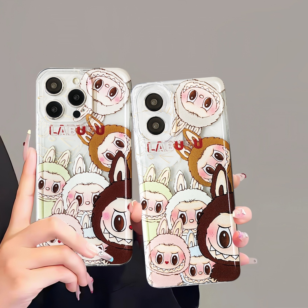 เคส ออปโป้ Reno11 เคสใสลายลาบูบู้ Labubu CASE OPPO A15 A16 A17 A18 A38 ...