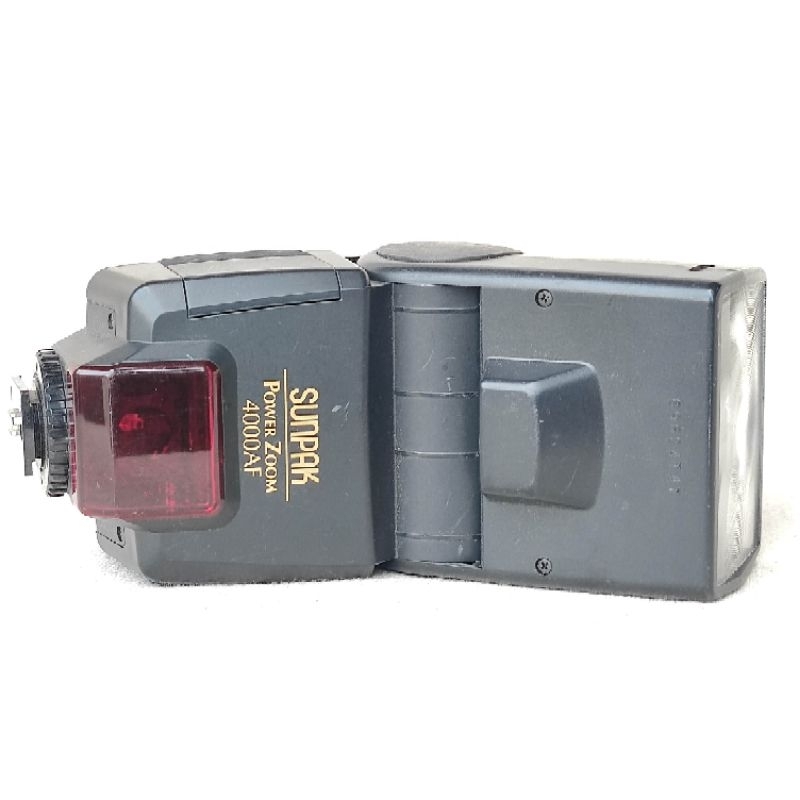 แฟลช ยี่ห้อ Sunpak Power Zoom 4000AF Electronic Flash Flash w/ For Old ...
