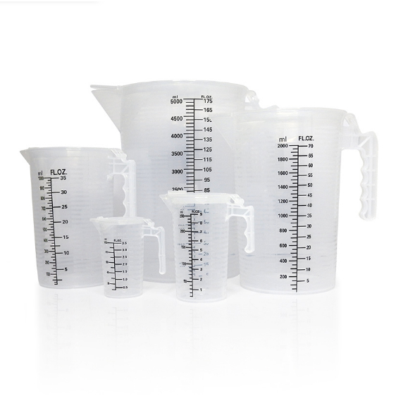 เหยือกตวงพสาสติกมีฝาปิด PP มีฝาปิด 100ML/250ML/500ML/1000ML/2000ML/5000ML | Shopee Thailand