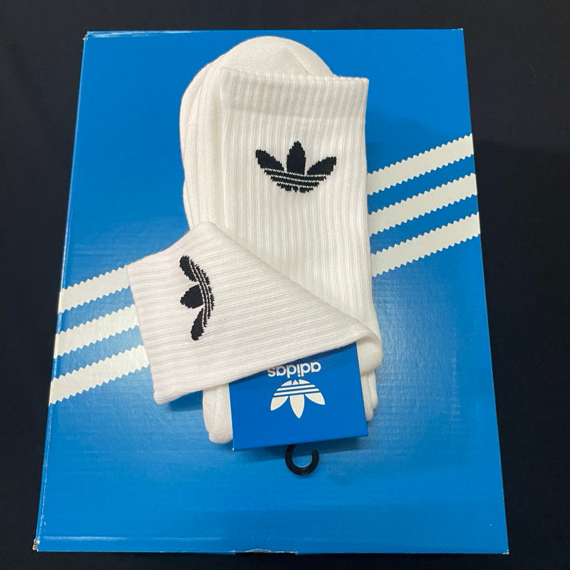 [พร้อมส่ง ของแท้100%‼️] Adidas Originals ถุงเท้าความยาวครึ่งแข้ง ...
