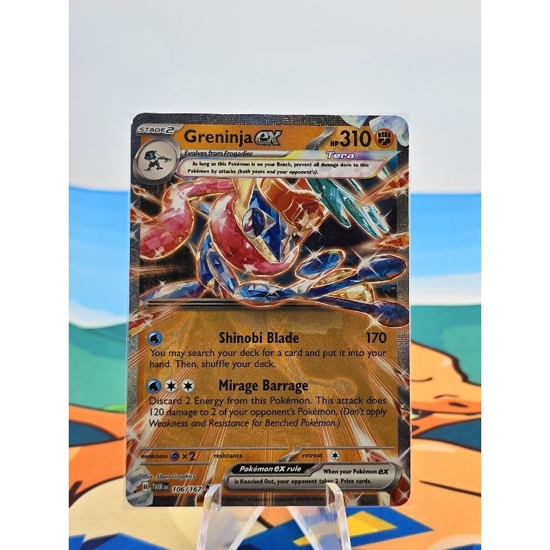 Pokemon Card "Greninja EX 106/167" ENG Twilight Masquerade SV06 | Shopee Thailand
