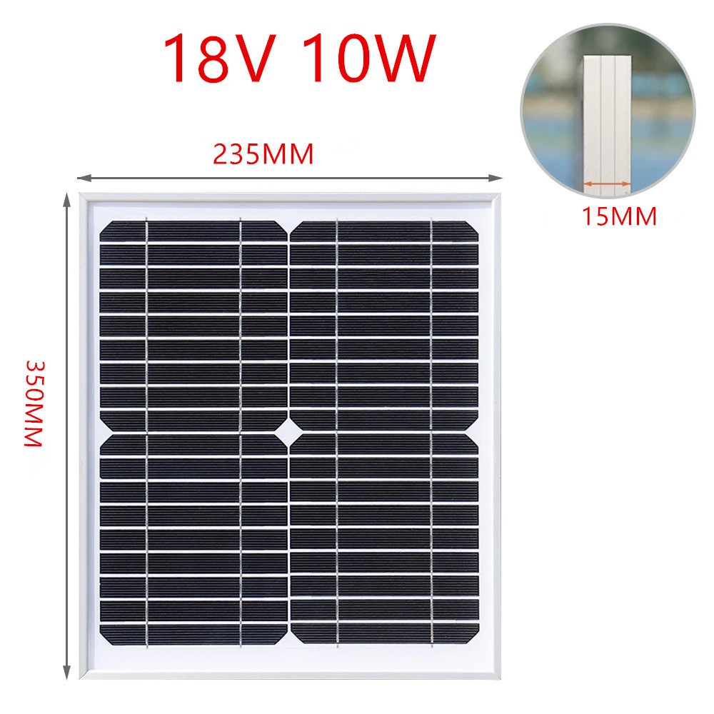 แผงโซลาร์เซลล์ solar cell โมโน 18V 10W/15W/20W/30W/50W กันน้ำ | Shopee Thailand