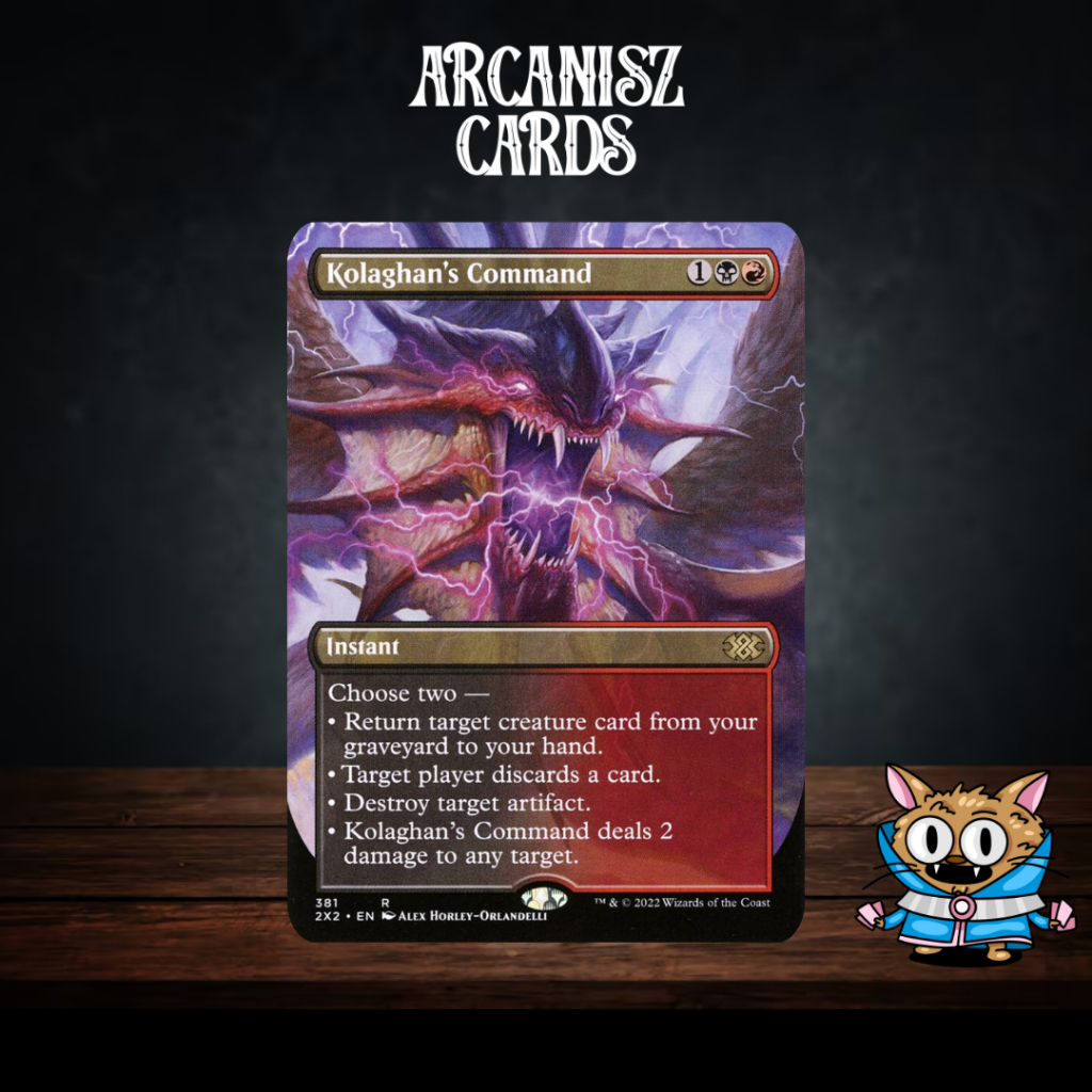 Kolaghan's Command Borderless Foil Magic The Gathering (Double Masters ...