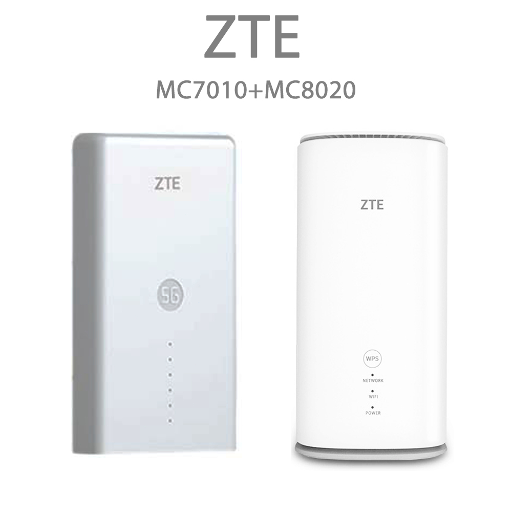 ZTE 5G Indoor CPE รุ่น MC8020 AND ZTE MC7010 เราเตอร์พาวเวอร์ซัพพลาย 6 ...