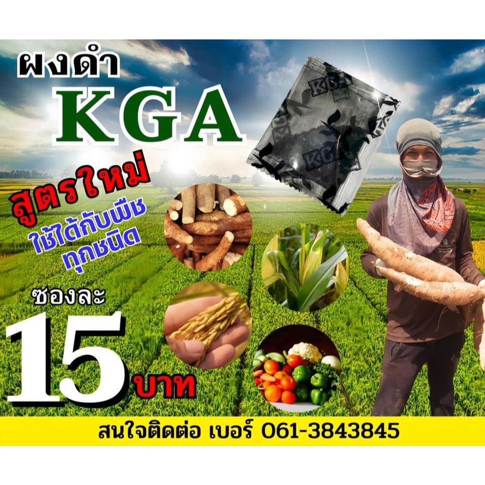 ผงดำ KGA อาหารพืชสูตรพิเศษ ซองละ15 บาท | Shopee Thailand