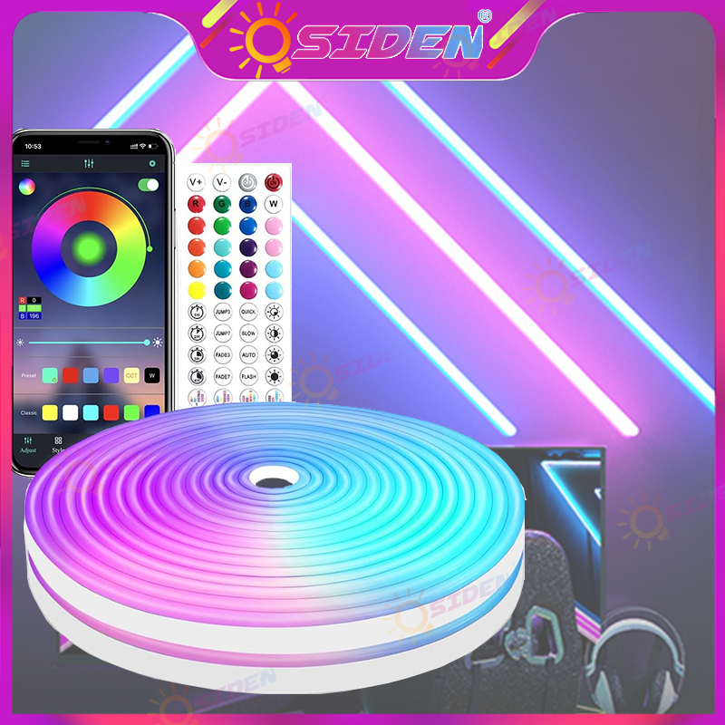 OSIDEN ไฟเส้น led กันน้ำ 5M 10M ไฟตกแต่ง ซิงค์เพลง ไฟเส้น led 24V ไฟ ...