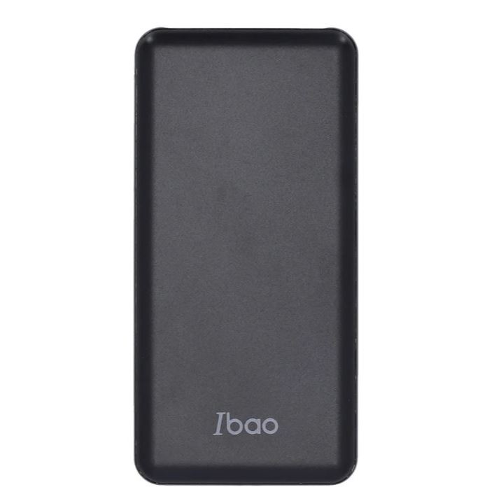 POWER BANK (แบตเตอรี่สำรอง) IBAO N10 10000 mAh (BLACK) | Shopee Thailand