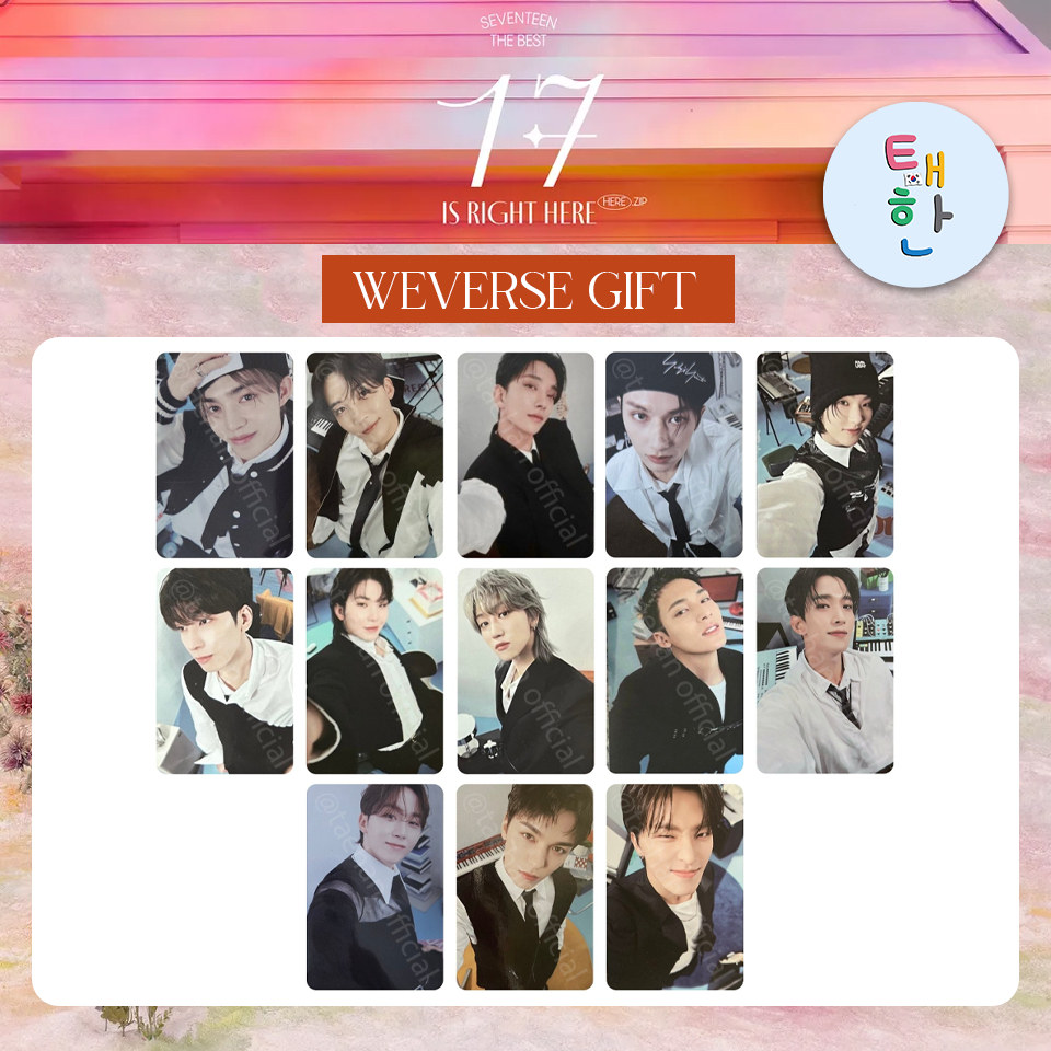 พร้อมส่ง 🔴ลด 30% SHOPEE LIVE🔴 [SEVENTEEN] PHOTOCARD EVENT WEVERSE SHOP อัลบั้ม BEST ALBUM '17 IS ...
