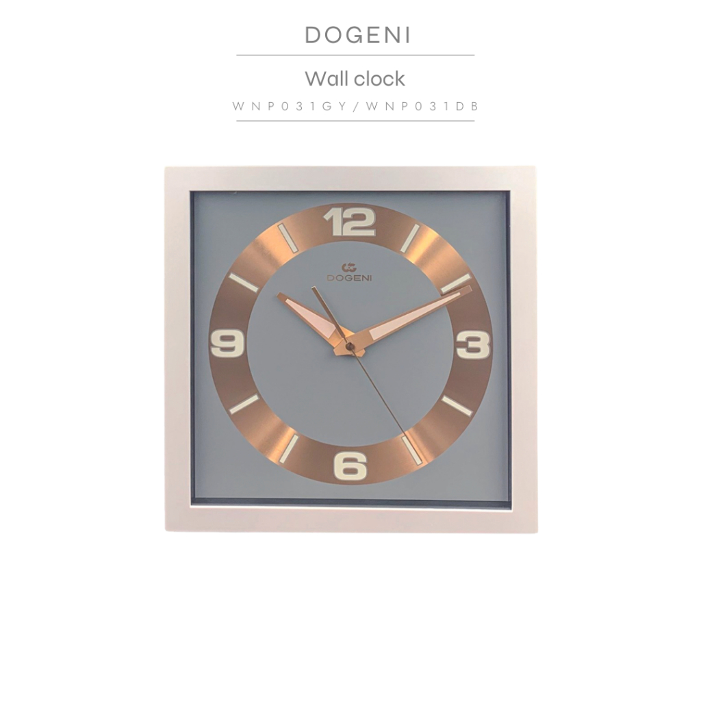 DOGENI นาฬิกาแขวนผนัง Wall Clock รุ่น WNP031GY/WNP031DB ขนาด 33 ซม. | Shopee Thailand