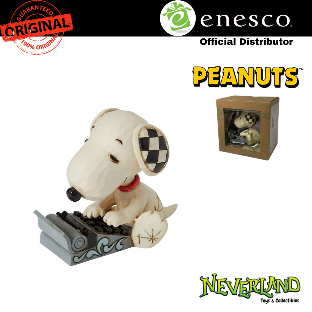 Enesco Peanuts Snoopy Typing Mini Figurine by Jim Shore | Shopee Thailand