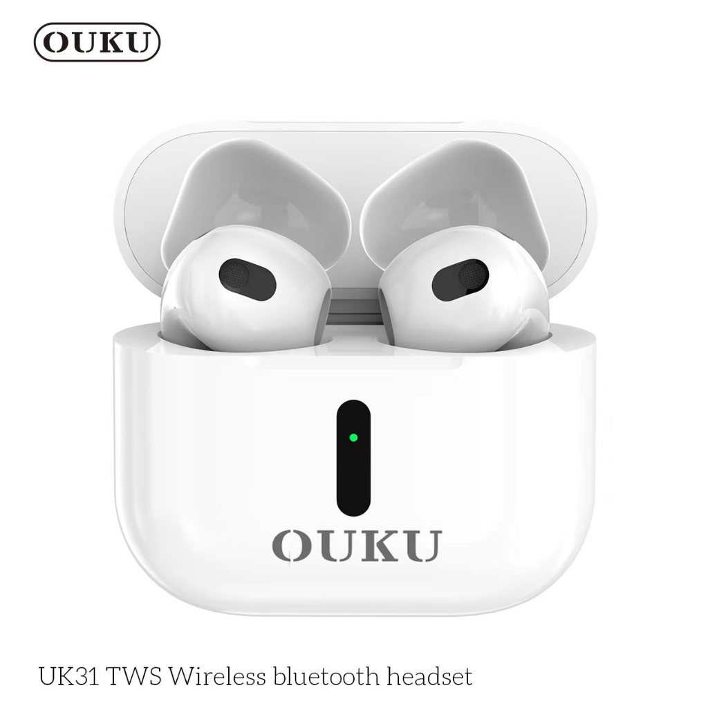 NEW!! OUKU UK31 หูฟังไร้สาย TWS Wireless bluetooh headset หูฟังบลูทูธไร้สาย เชื่อมต่อง่าย พกพา ...