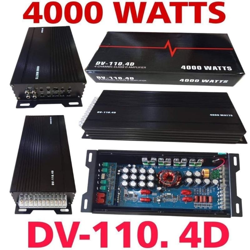 เพาเวอร์คลาสดี4ch. รุ่น DV-110.4d ใหม่ล่าสุด แรงมาก เสียงดี ไม่กินไฟ ...