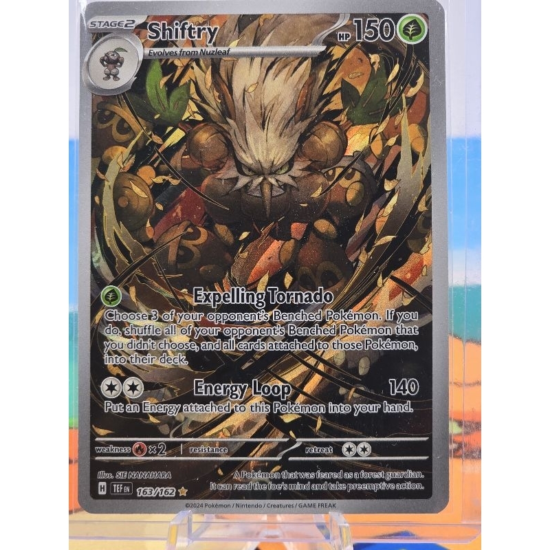 Pokemon Card "Shiftry AR 163/162" ENG Temporal Forces | Shopee Thailand