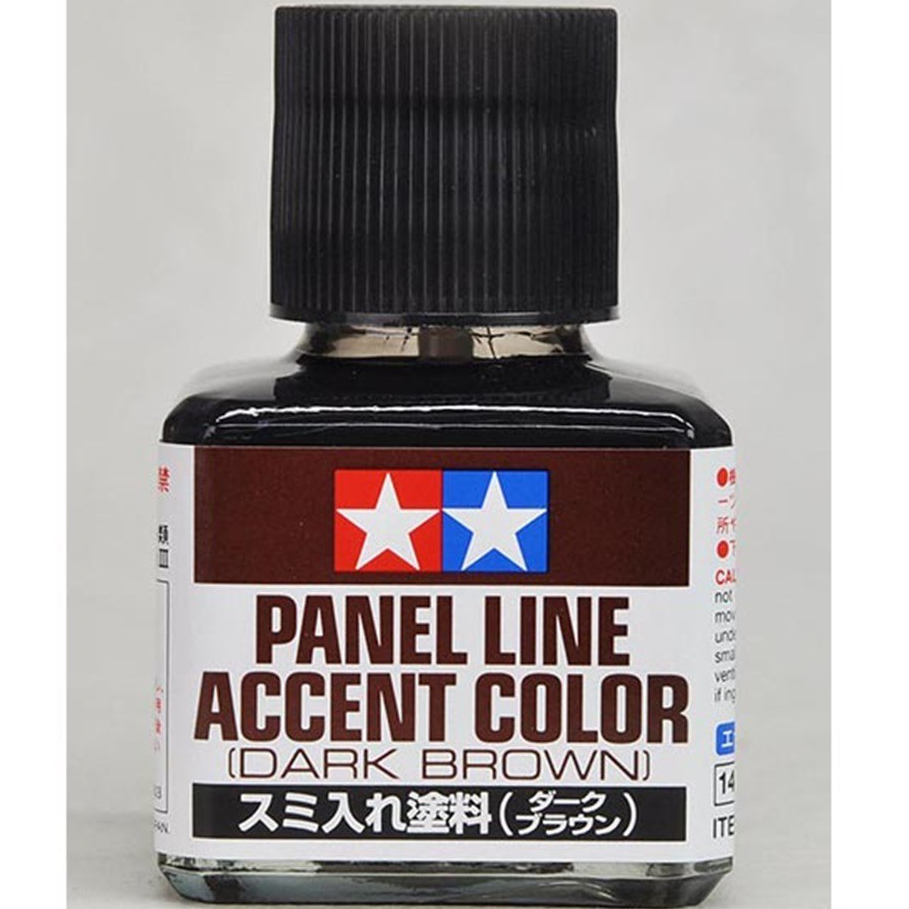 Tamiya Panel Line Accent Color [Dark Brown] (TA 87140) | Shopee Thailand