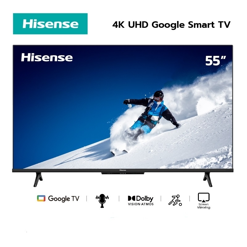 Hisense TV 55A6500K ทีวี 55 นิ้ว 4K Ultra HD Google TV MEMC Atmos Hand ...
