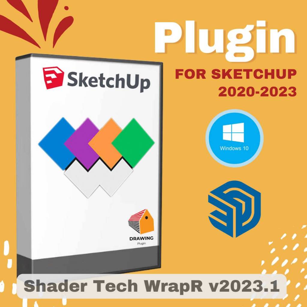 Shader Tech WrapR v2023.1 (ปลั๊กอิน - สร้างแผนที่ UV) Plugin for Sketchup 2020-2023 | Shopee ...