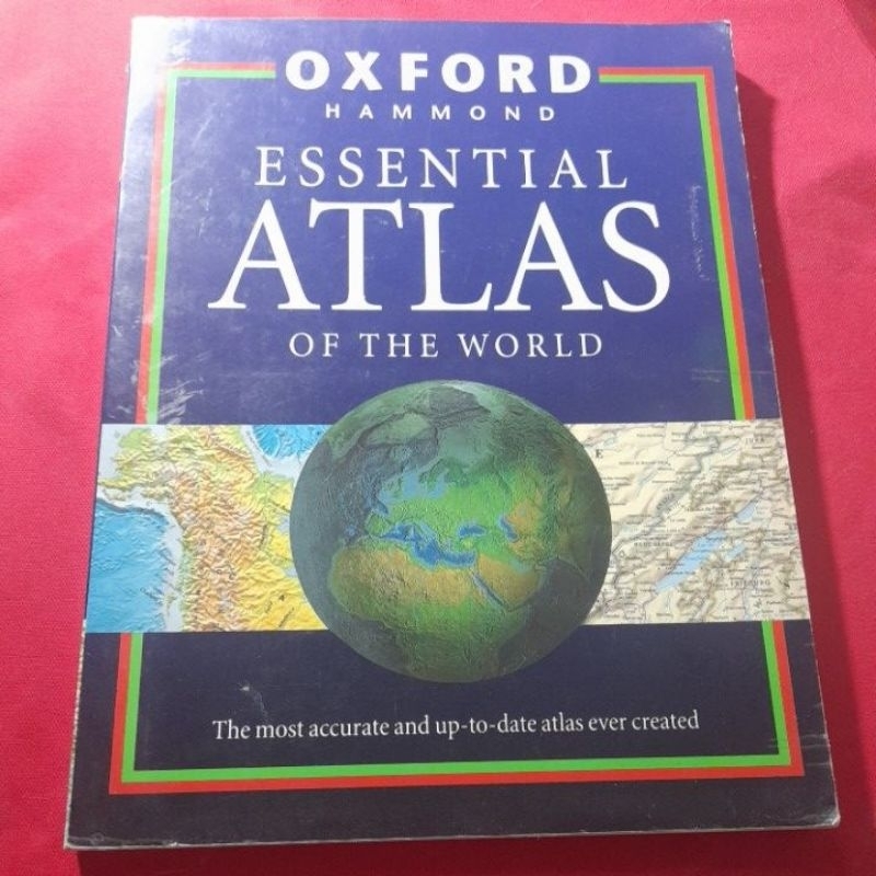 #OXFORD HAMMOND ESSENTIAL ATLAS OF THE WORLD หนังสือ มือสอง ฉบับภาษาอังกฤษ | Shopee Thailand