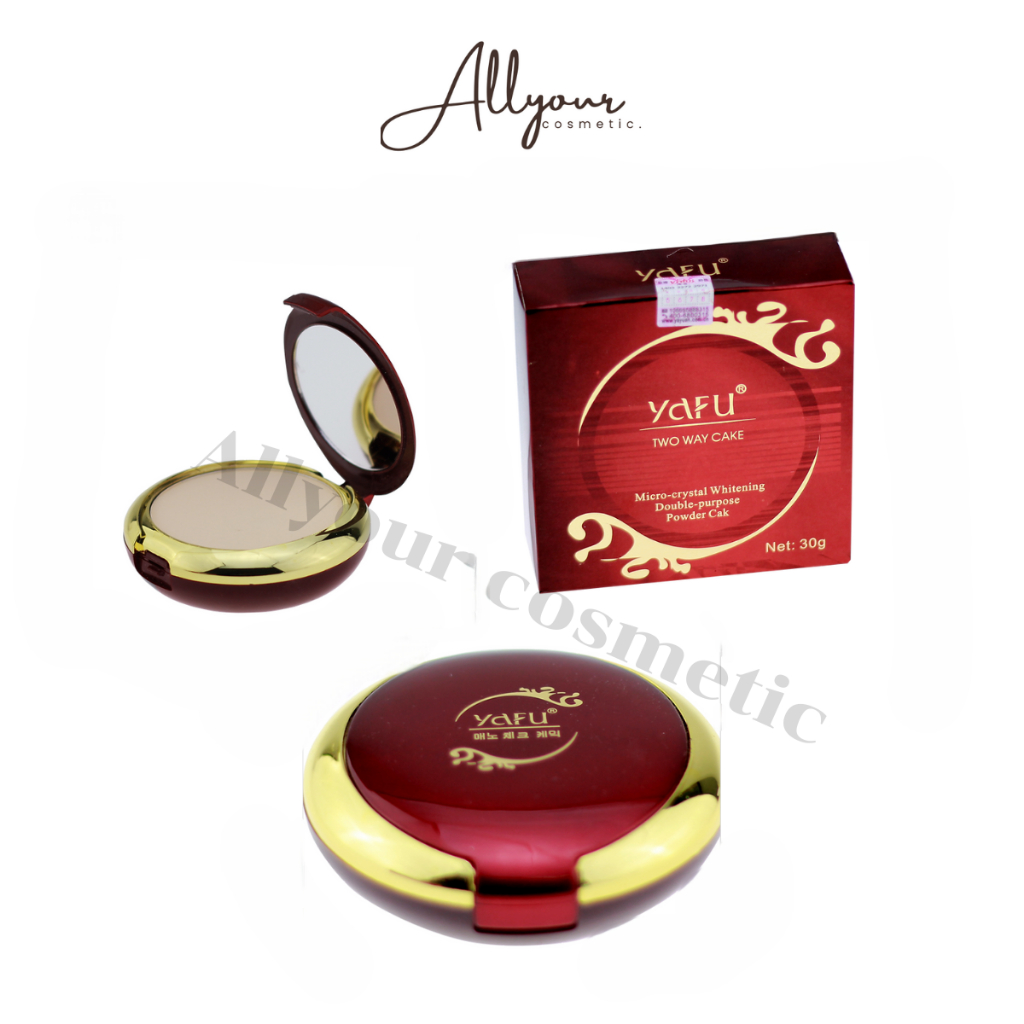 (ของแท้) แป้งพัฟ YAFU Micro crystal Whitening Double-purpose Powder ...