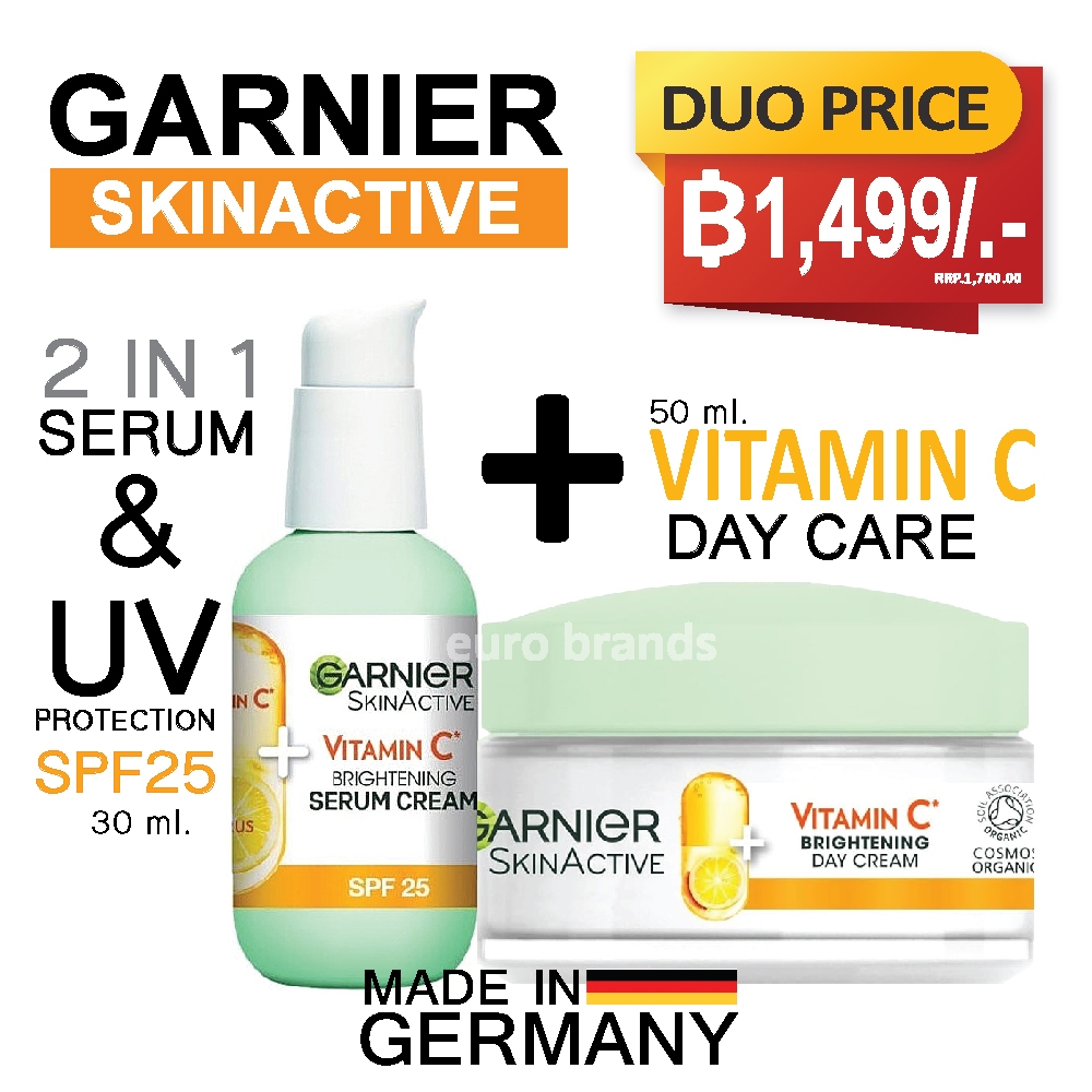 Exp.02/2026 Garnier Germany SkinActive Vit. C 2 in 1 Serum+SPF 25 ...