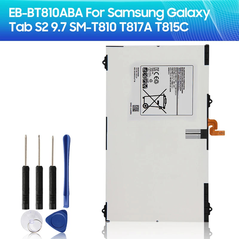 แบตเตอรี่แท้ แท็บเล็ตEB-BT810ABE EB-BT810ABA Samsung GALAXY Tab S2 9.7 ...