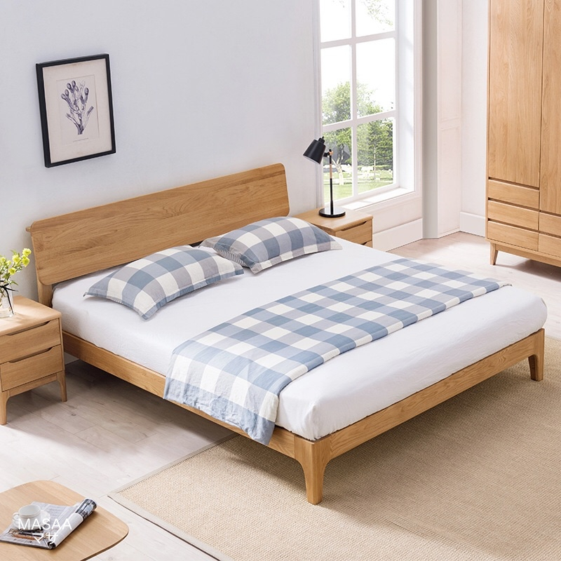 BED002 เตียงนอนไม้โอ๊ค Peninsula | Shopee Thailand