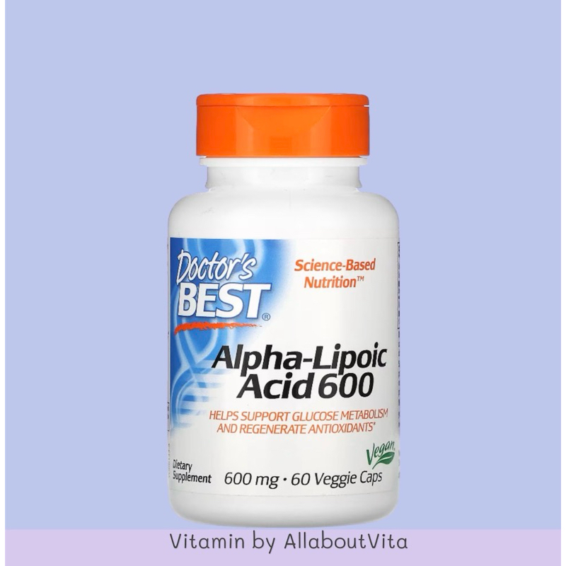 พร้อมส่ง อัลฟาลิโปอิก Doctor's Best Alpha-Lipoic Acid 600 mg 60 Veggies ... พร้อมส่ง อัลฟาลิโปอิก Doctor's Best Alpha-Lipoic Acid 600 mg 60 Veggies ...