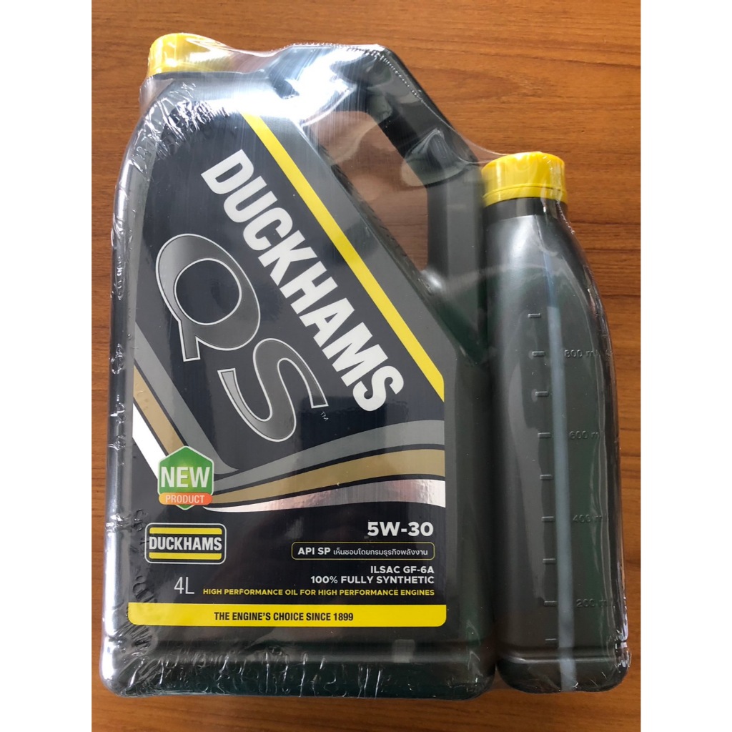 น้ำมันเครื่องเบนซิน Duckhams QS 5W-30 4+1L คิวเอส SAE 5W-30 4+1L | Shopee Thailand