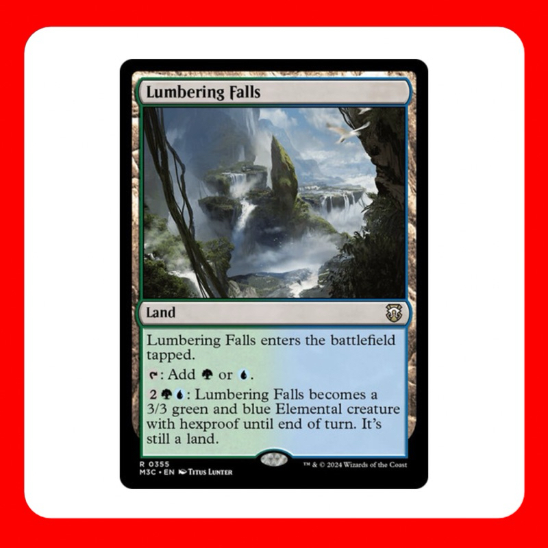 [MTG] Lumbering Falls [M3C] [LAND] [RARE] [NORMAL] [ENG] (การ์ดเมจิค ...