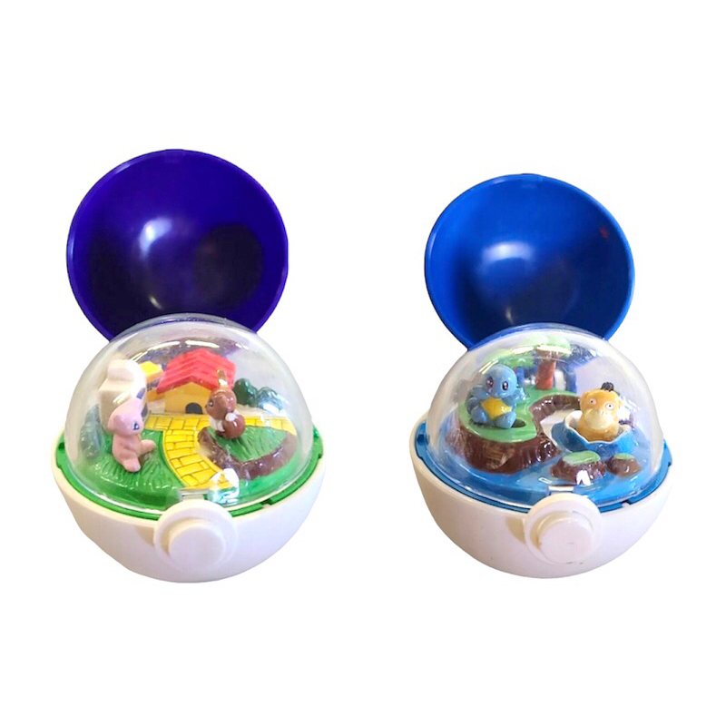 Pokemon Wind-Up Diorama Figure Ball Set Vintage Toy #โปเกม่อน | Shopee ...