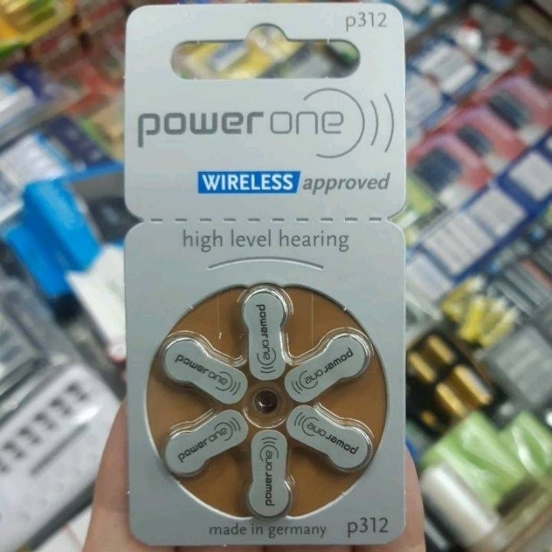 ถ่านเครื่องช่วยฟัง Power One P312 Wireless Approved A312, ZA312, PR41 ...
