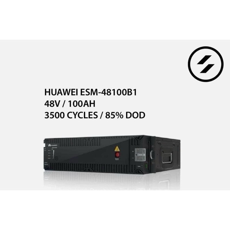 แบตเตอรี่ลิเธียมฟอสเฟต 48v. 100a. Huawei ESM-48100B1 bms + active ...