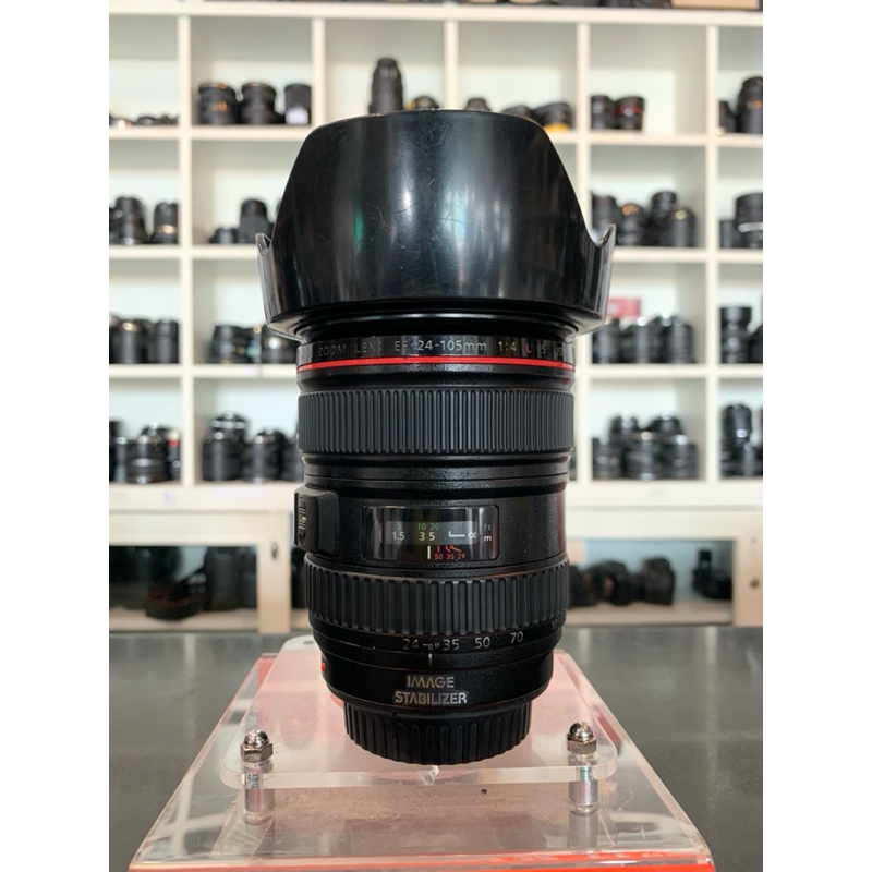 Canon EF 24-105mm F4L ระหัส OB ตำหนิ : มีรอยหน้าเลนส์ 1จุด ไม่มีผลกับภาพ | Shopee Thailand