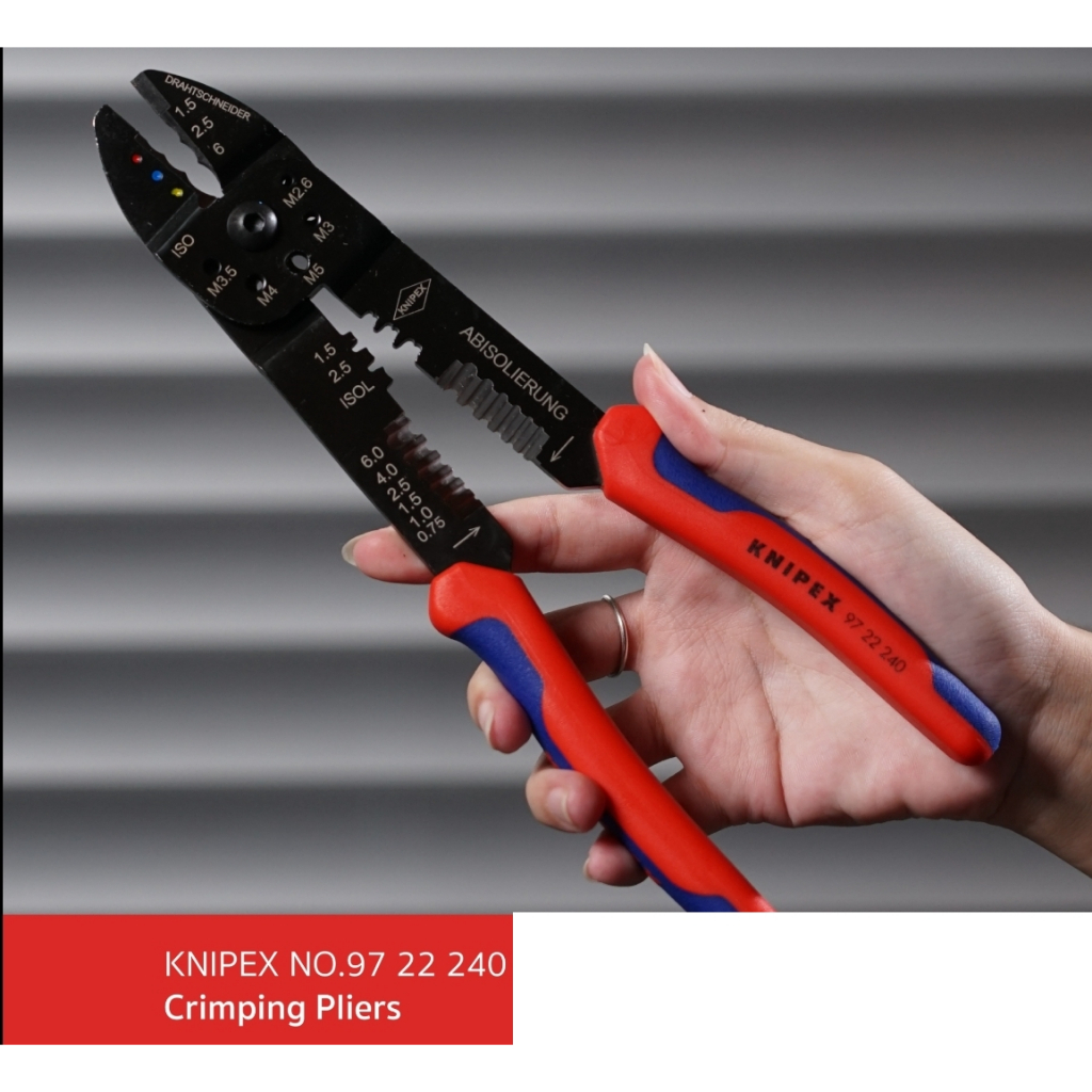คีมย้ำสาย KNIPEX NO.97 22 240 Crimping Pliers (240mm.) Factory Gear By Gear Garage | Shopee Thailand