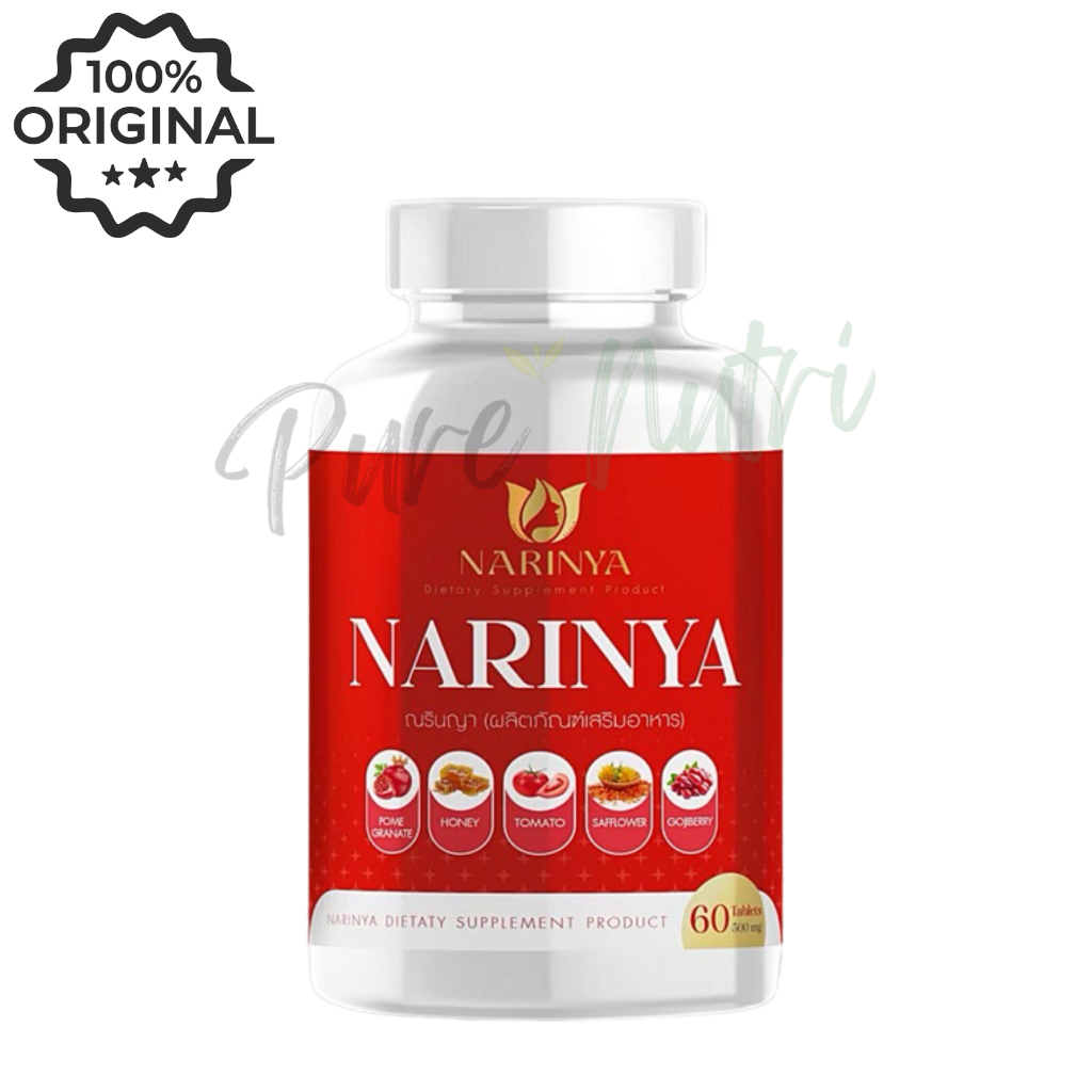 👩🏻NARINYA ณรินญา ผลิตภัณฑ์เสริมอาหารสำหรับสตรี ปรับสมดุลร่างกาย 1 กระปุก 60 เม็ด | Shopee Thailand