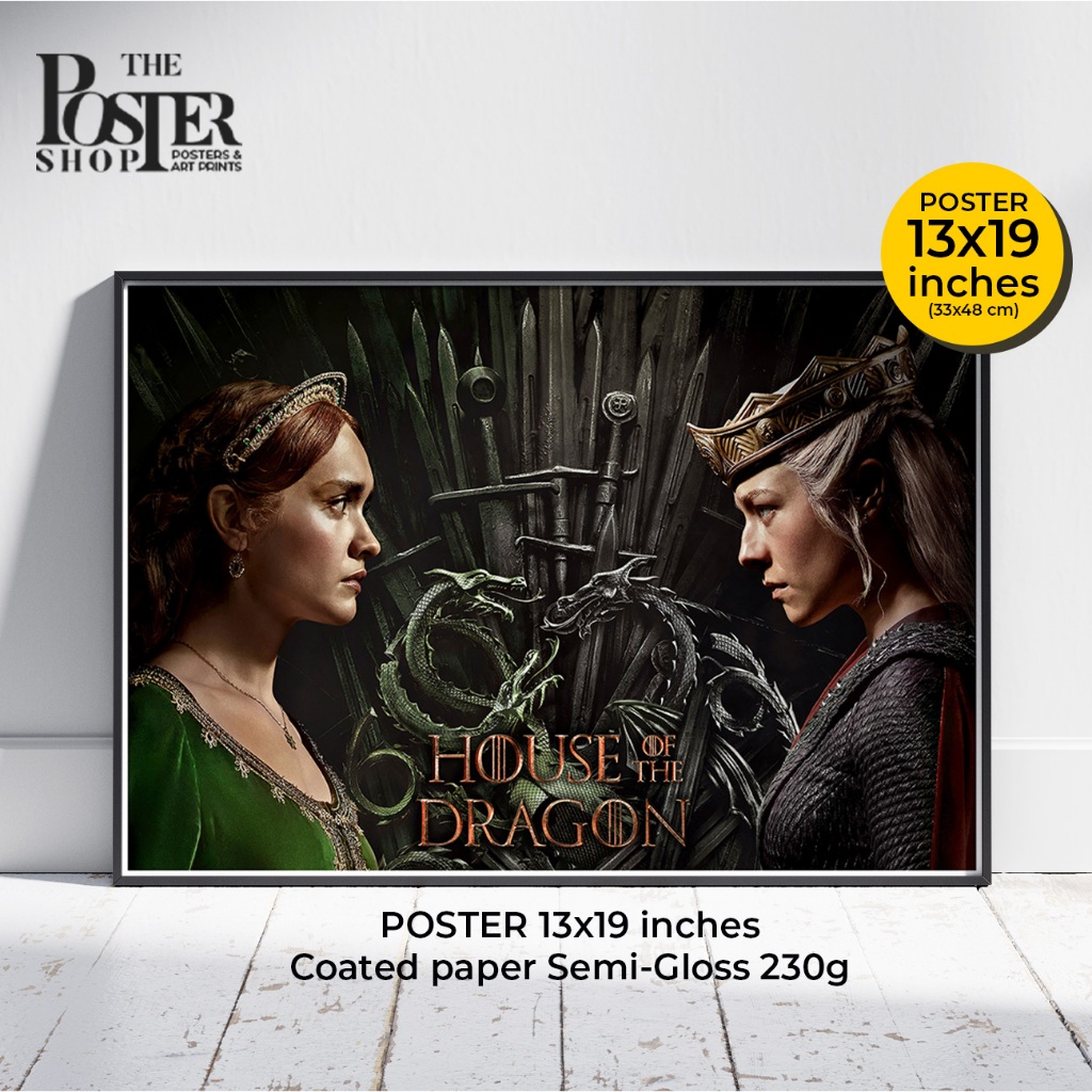 House of the Dragon SS2 Poster โปสเตอร์ซีรีย์แห่งปี ศึกสายเลือดมังกร โปสเตอร์ภาพขนาด 13x19 ...