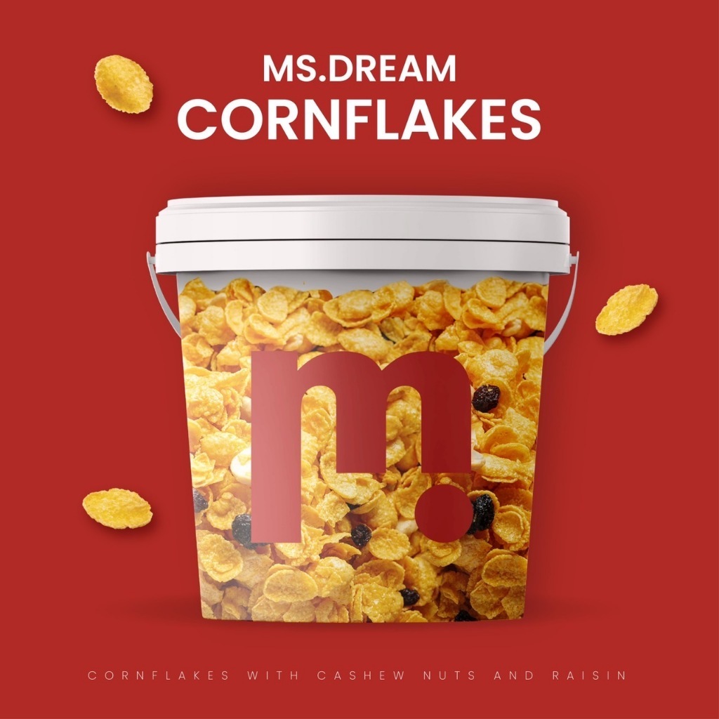 Ms.Dream มิสดรีม คอนเฟลกถัง รส คาราเมล | Shopee Thailand