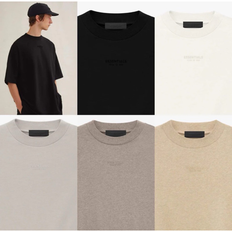 Essentials Fear Of God FW23 ของแท้ พร้อมส่ง สีดำ/อักษรดำ | Shopee Thailand