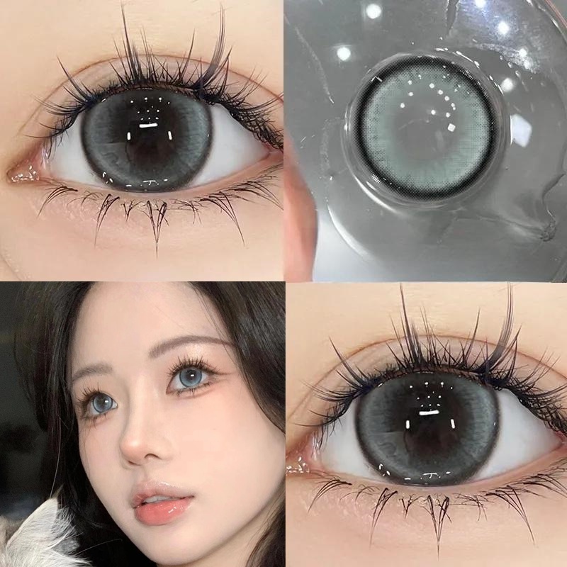 Midroo Super Big Eye คอนแทคเลนส์สี Omega Grey Contact Lens Big Eye Girl ...