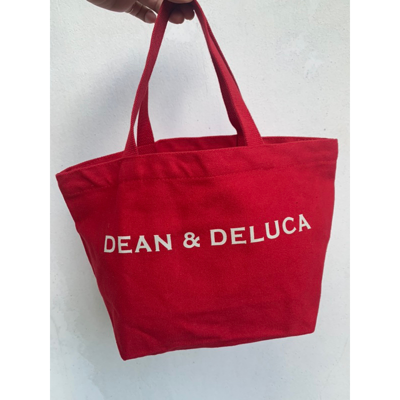 กระเป๋า Tote Bag DEAN & DELUCA สีแดงสด มือสองญี่ปุ่น | Shopee Thailand