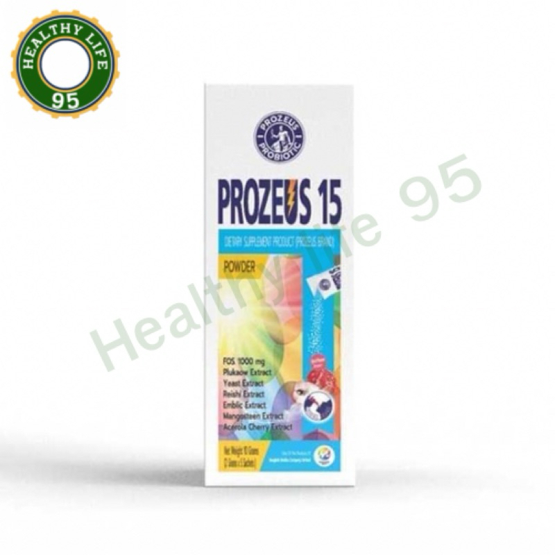 Prozeus 15 โพรซิอุส 15 (โพรไบโอติก+พรีไบโอติก) ชนิดผง กลิ่นลิ้นจี่ (1 ...