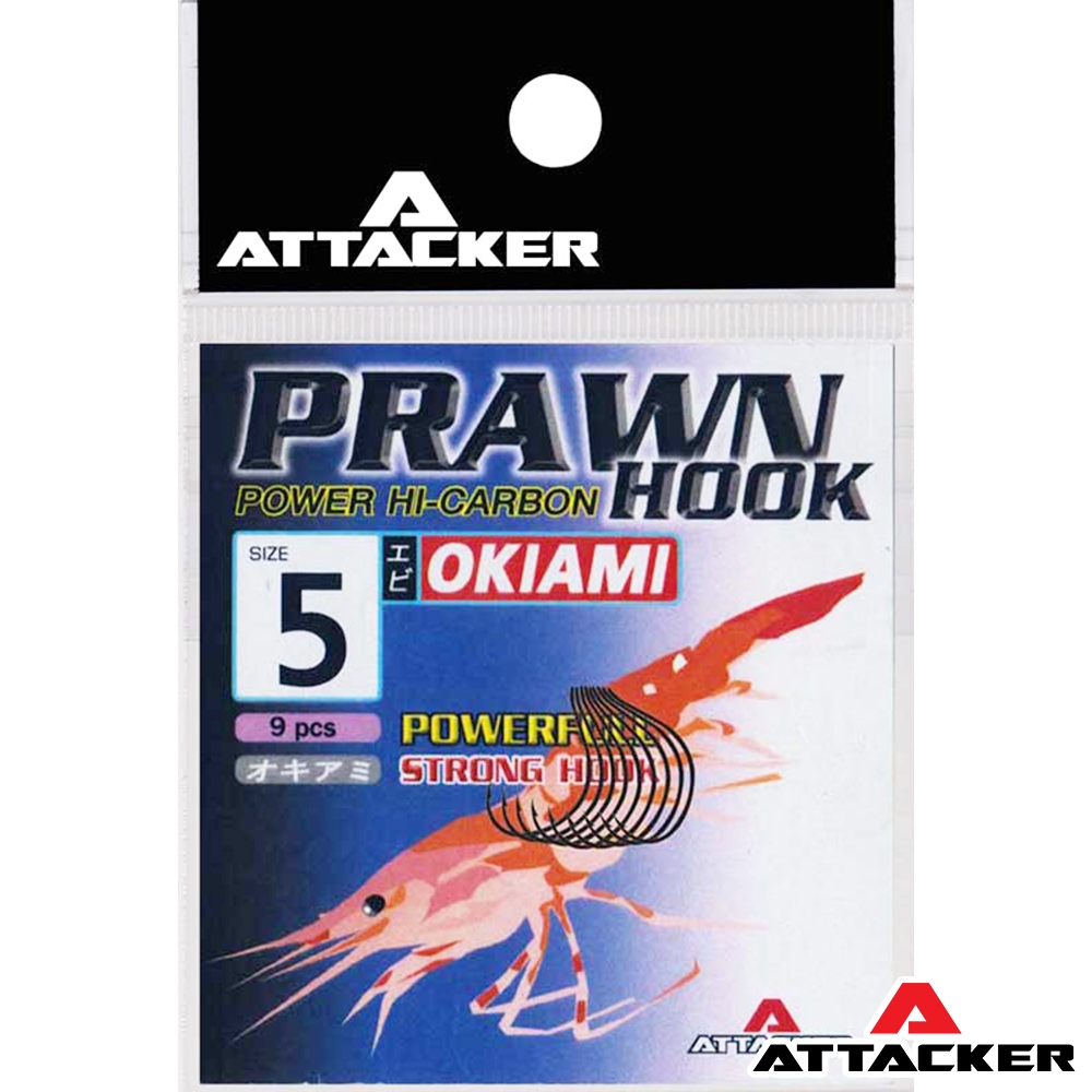 เบ็ดตกกุ้งแม่น้ำ ATTACKER รุ่น PRAWN HOOK #OKIAMI | Shopee Thailand