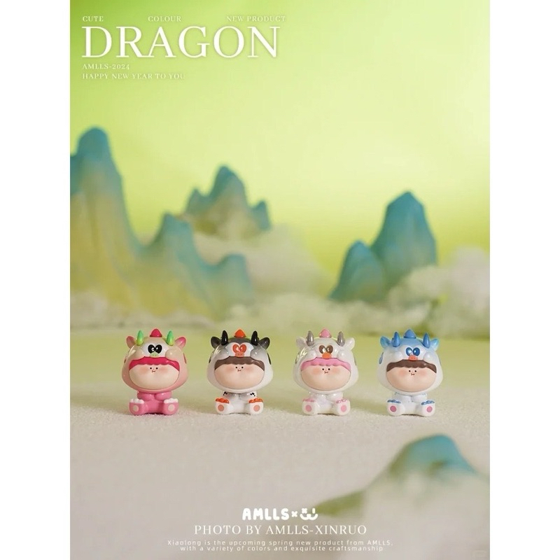 [แบบสุ่ม] Model [1 จุ่มได้ 5 ตัว] Amlls Dragon Mini Beans Series ...