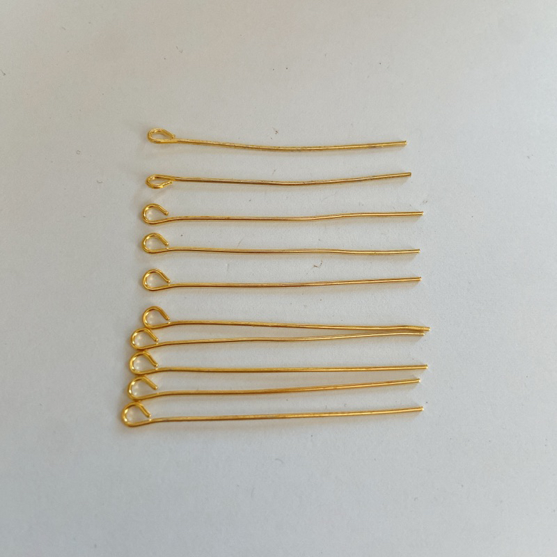 Y098 อายพิน แฮดพิน ตะปูทำจี้ 100 ชิ้น | Shopee Thailand